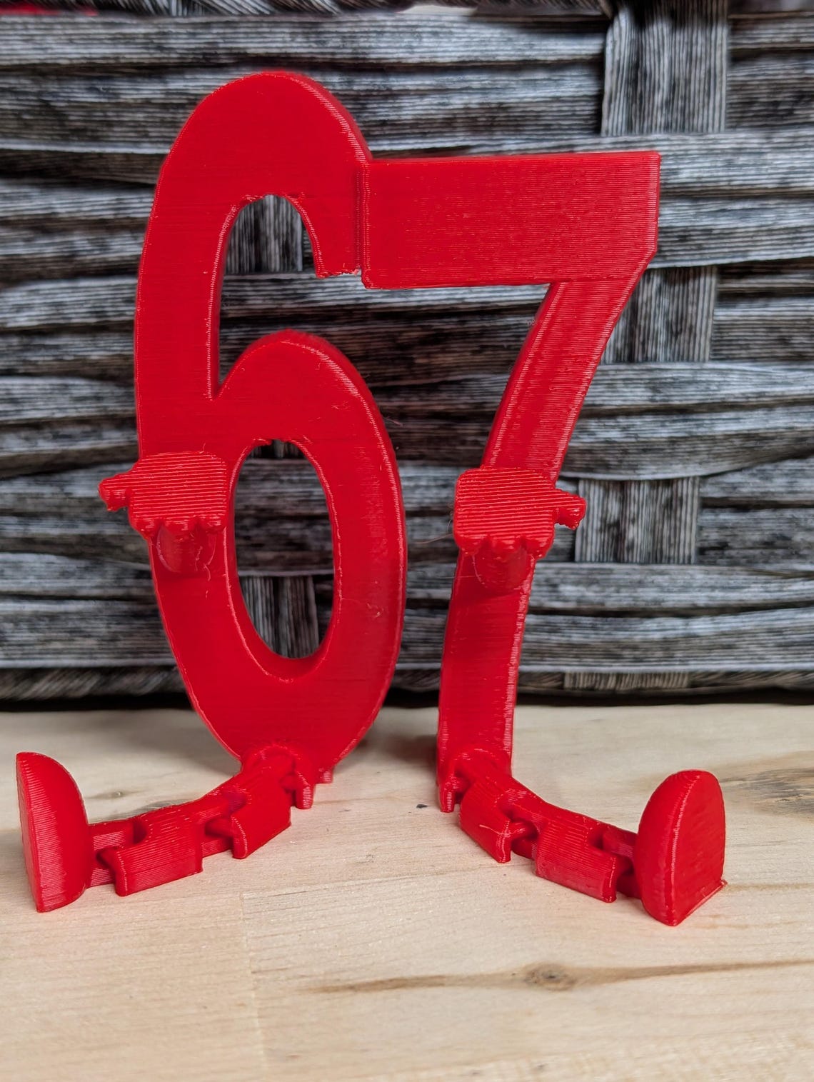 3D Printed 67 Buddy | Flexi | Articulated Legs | Desk Buddy | Fidget - Etsy