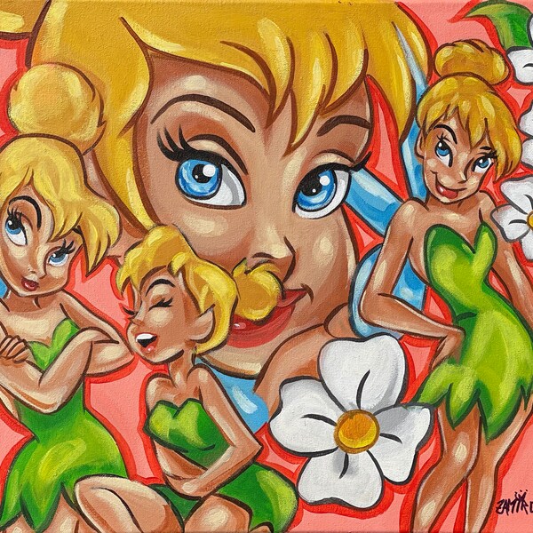 Tinker Bell Painting - Etsy