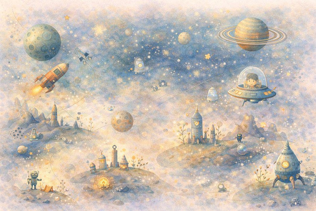 Fantasy World in Space – A Tranquil Hidden Picture Puzzle for Children ...