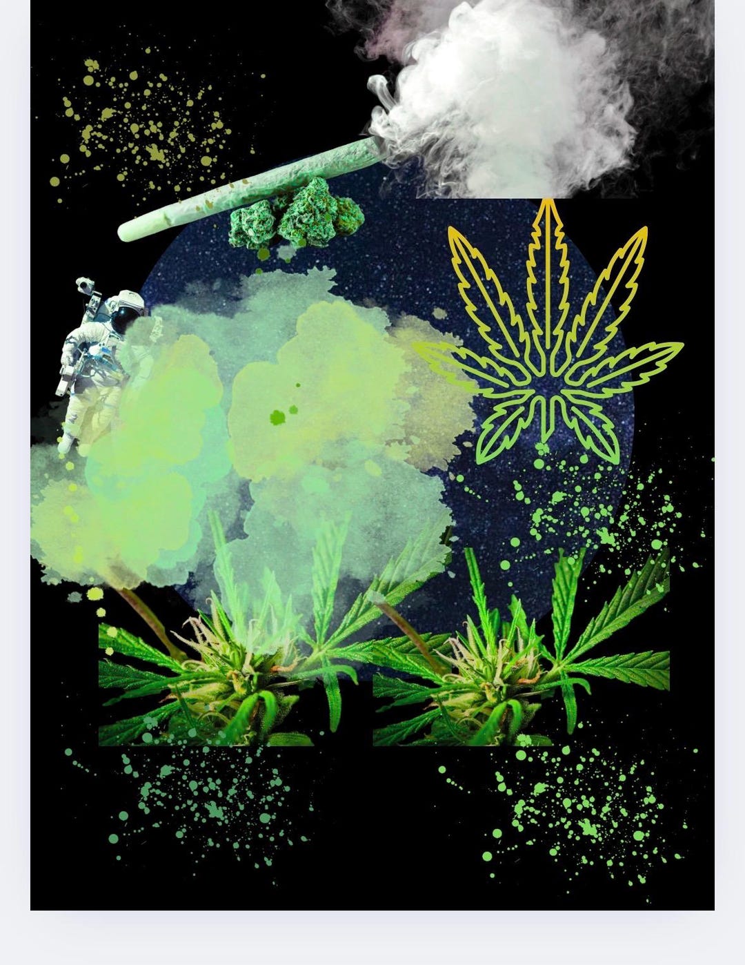 Digital Poster. High in Space - Etsy