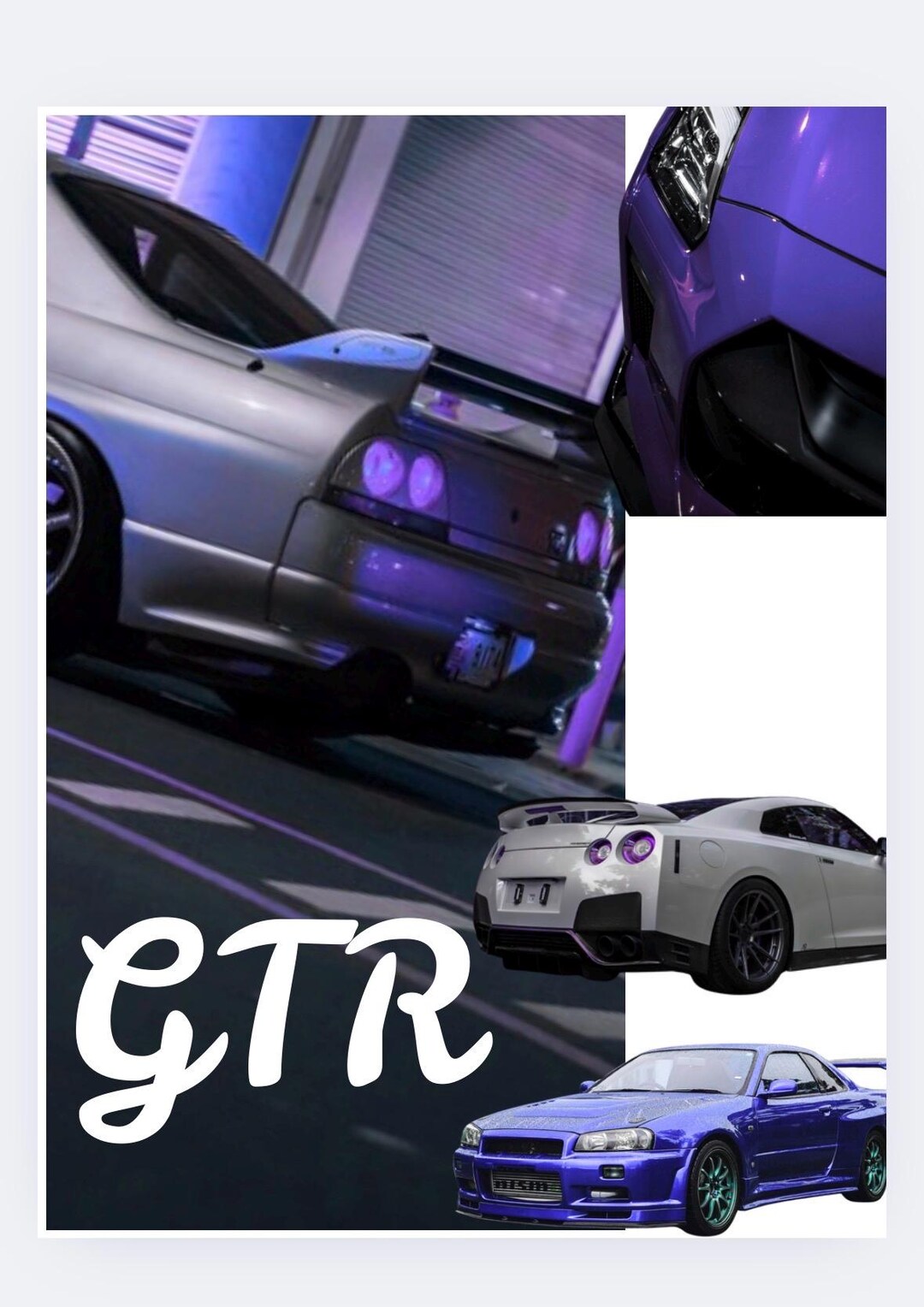 GTR Legends Poster – R33, R34 & R35 Nissan Skyline Digital Art - Etsy