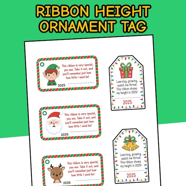 Height Poem Ornament - Etsy