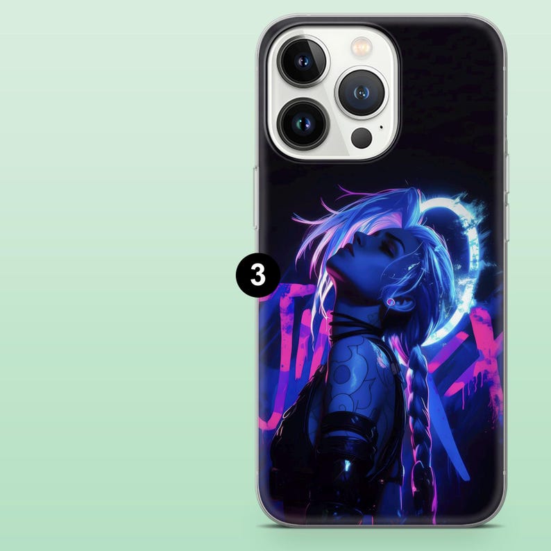 Arcane Phone Case Aesthetic Jinx Cover for iPhone 17, 17pro, 16, 16pro ...