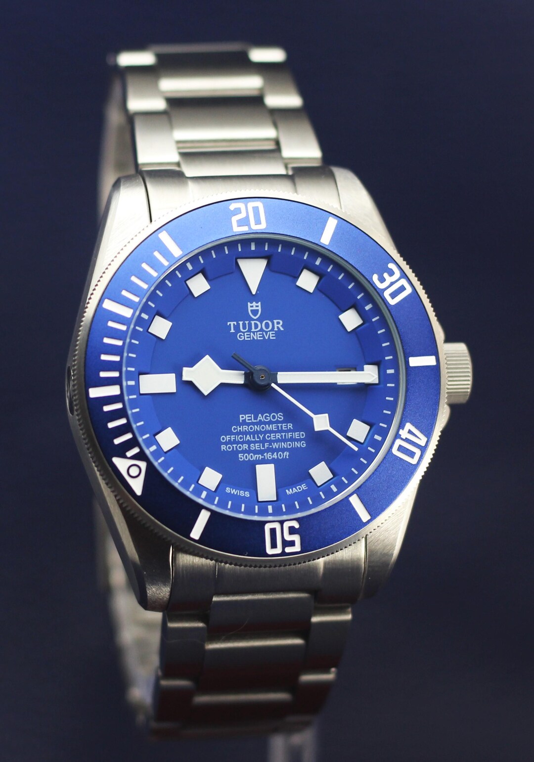 Automatic Tudor Chronometer in Blue Dial With Rotating Bezel Men's ...