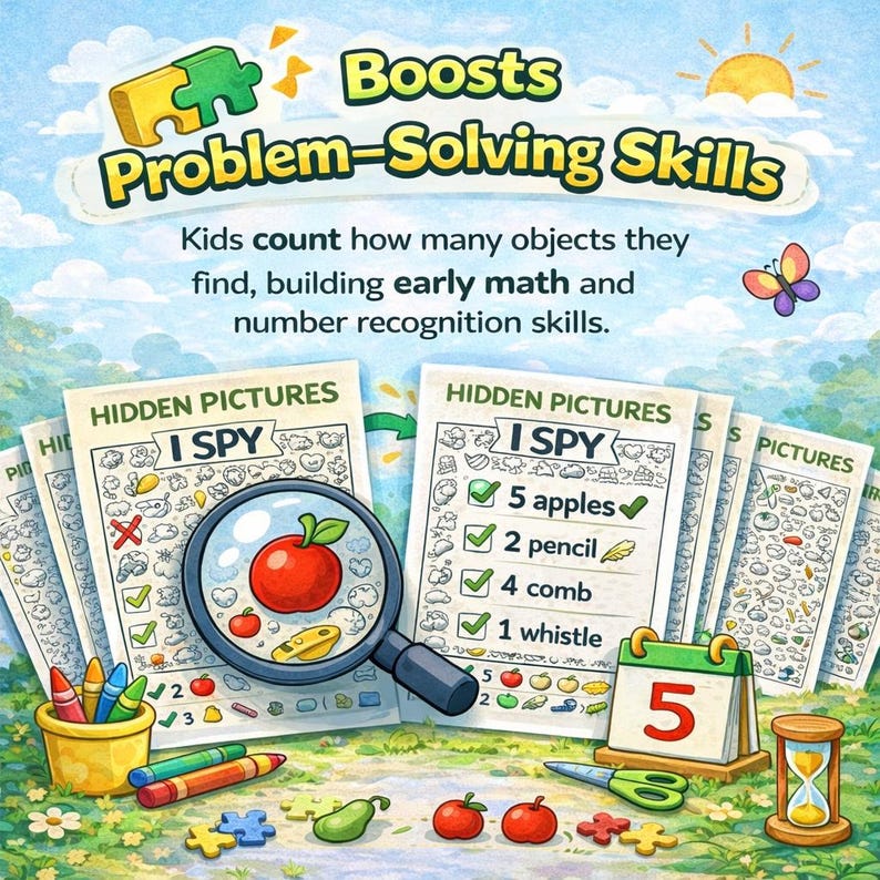 96 I Spy Game Mega Bundle for Kids Ages 3-5 , Preschool Learning PDF - Etsy