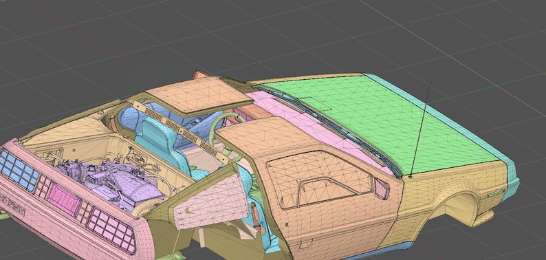 The Delorean DMC Full .stl and .OBJ Files of the Body for Recreation ...