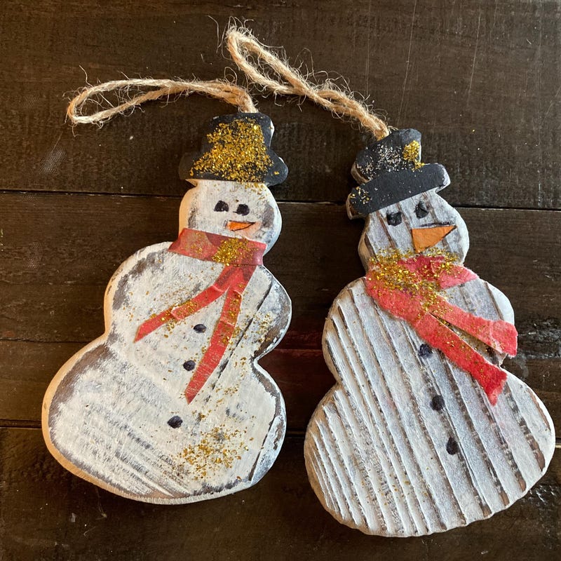 Rustic Snowman - Etsy