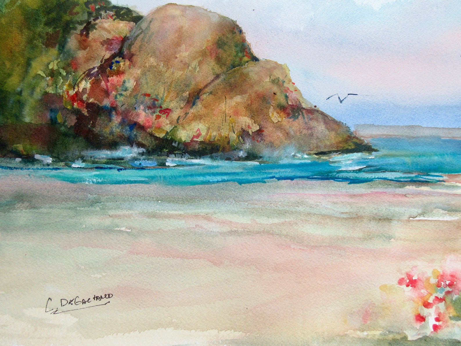 Bermuda Watercolor Painting Beautiful Island of Bermuda | Etsy