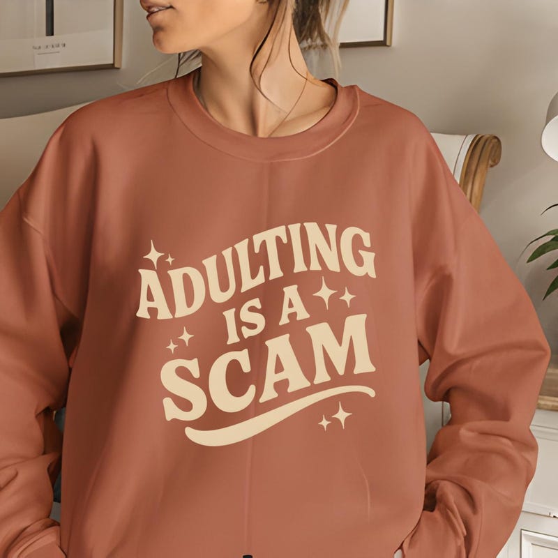 Adulting is a Scam Png, - Etsy