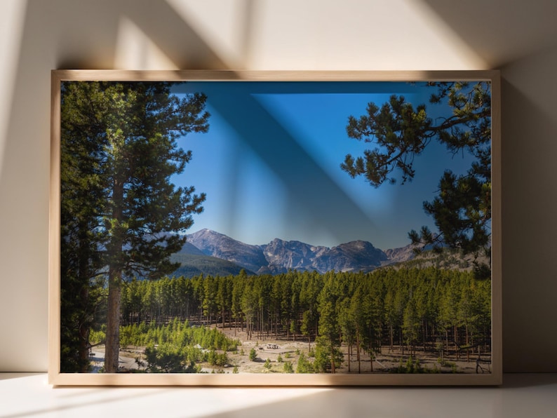 Colorado Rocky Mountain National Park Print | Unframed Enhanced Matte ...