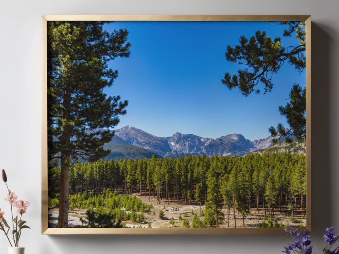 Colorado Rocky Mountain National Park Print | Unframed Enhanced Matte ...