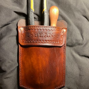 Pocket Protector for Tools Jeans - Brown Personalized - Etsy