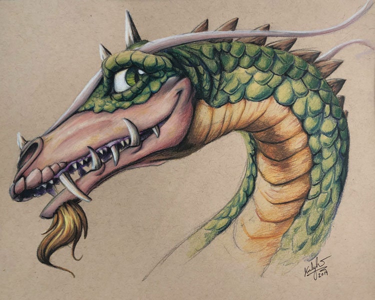 Gorbash Flight of Dragons Portrait Print - Etsy