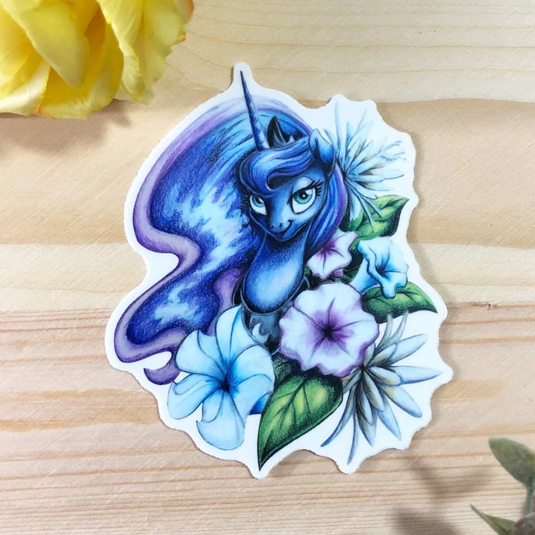 Moonflower Princess - Luna Pony Durable Sticker - Etsy