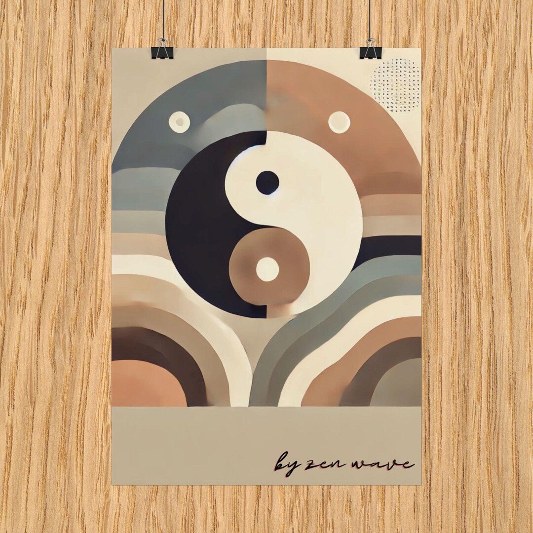 Zen Flow-energy Balance Oriented Line Art - Etsy