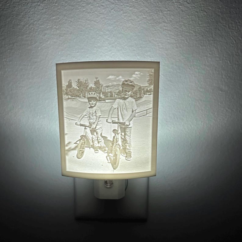 Personalized Photo Lithophane Night Light | Personalized Gift Photo - Etsy