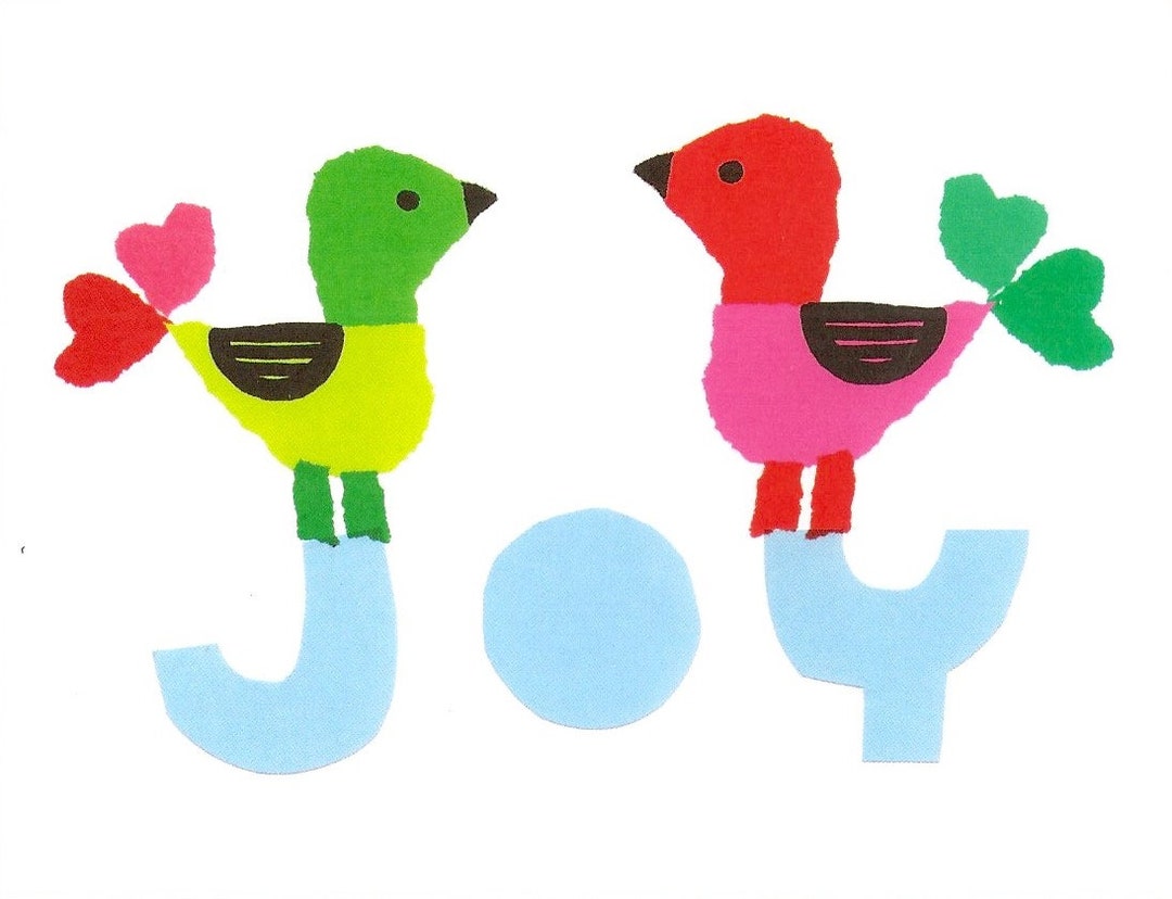 Joy Birds Card Illustration by Toni Yuly - Etsy