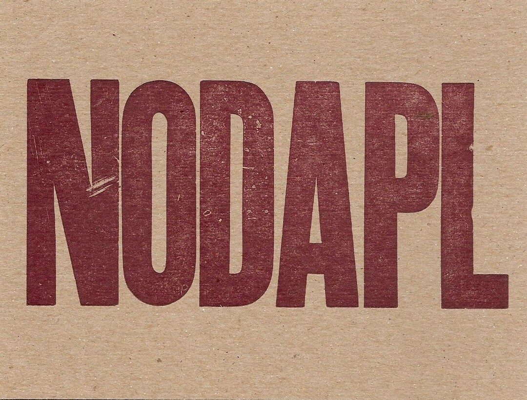 NODAPL Letterpress Chipboard Postcard - Etsy