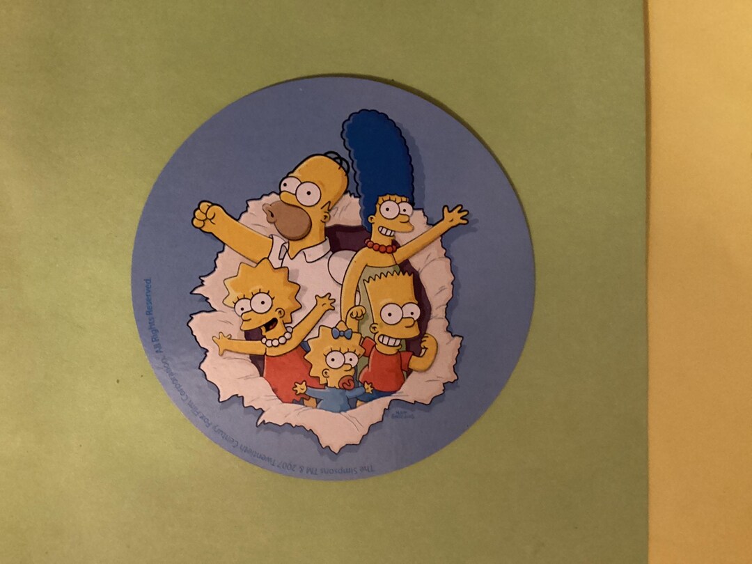 Round Vintage, Playing Card, the Simpsons, New Old Stock, Junk Journal ...