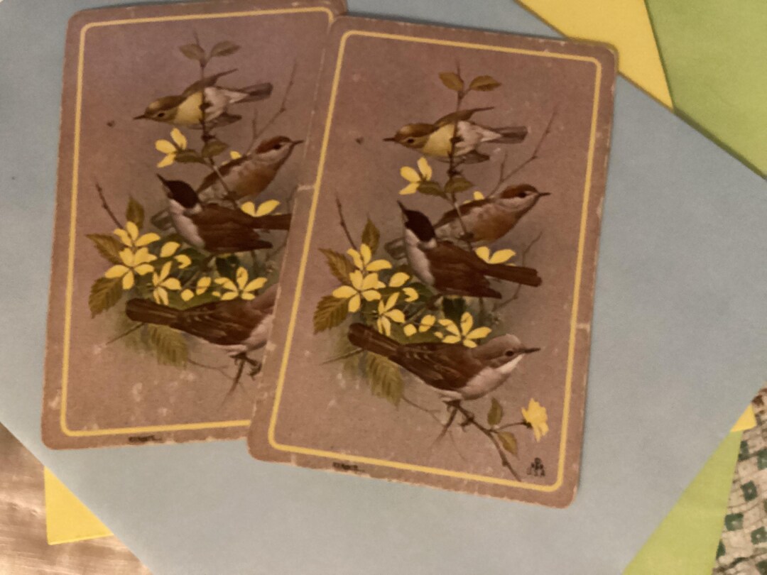 Vintage Playing Card, Shoot Birds, Junk Journal Scrapbooking Collecting ...