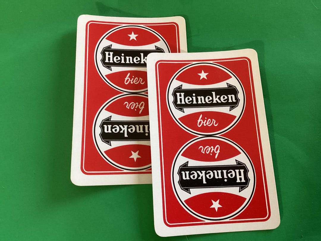 Vintage Advertising Playing Card, Heineken Beer, Junk Journal ...