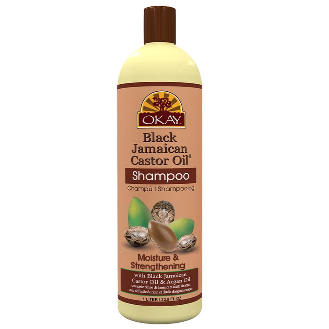 OKAY Black Jamaican Castor Oil Shampoo - 33.8 Oz / 1 Liter - Etsy