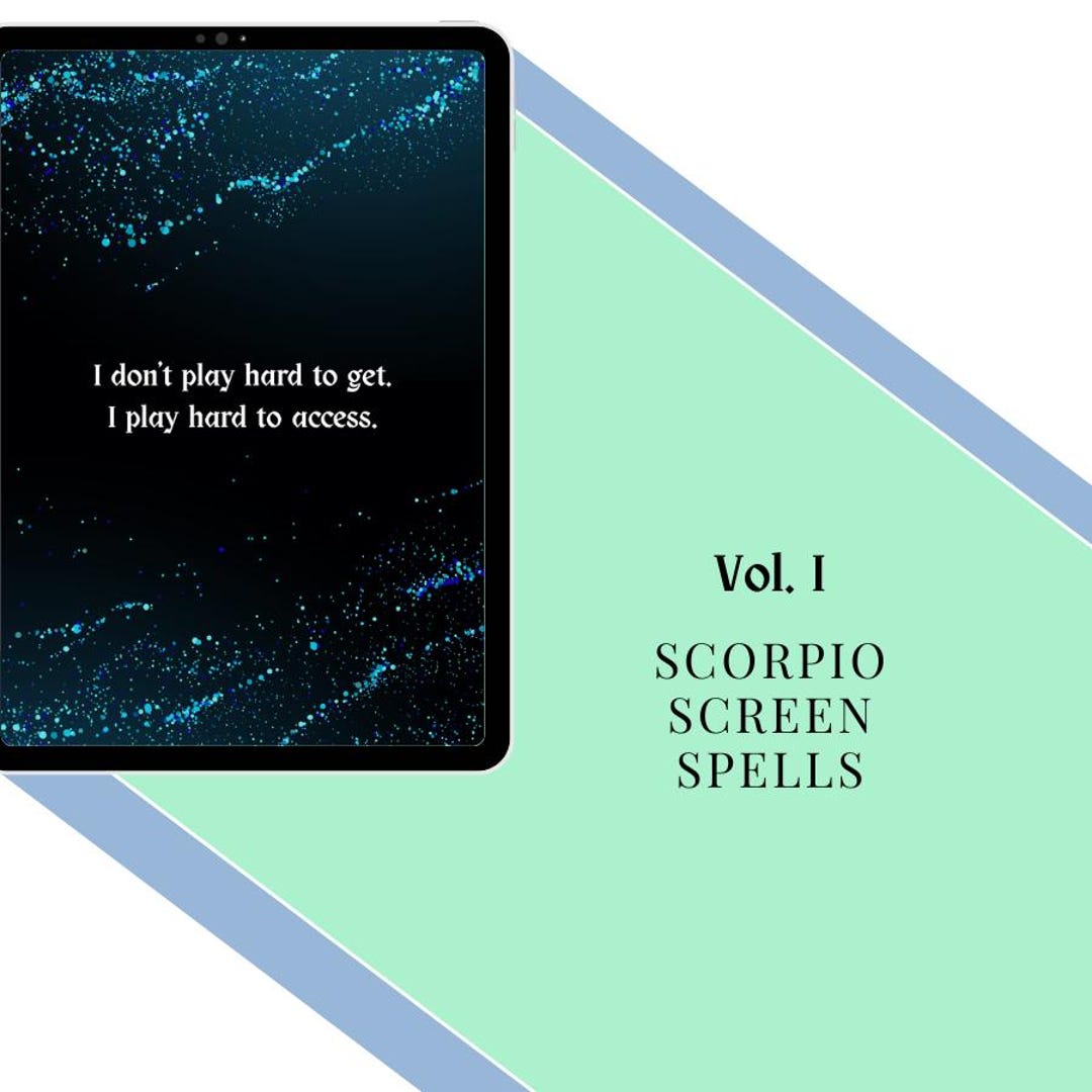 Scorpio Spell Screens Vol. I - Digital Lock Screen Set (5 Pngs ...