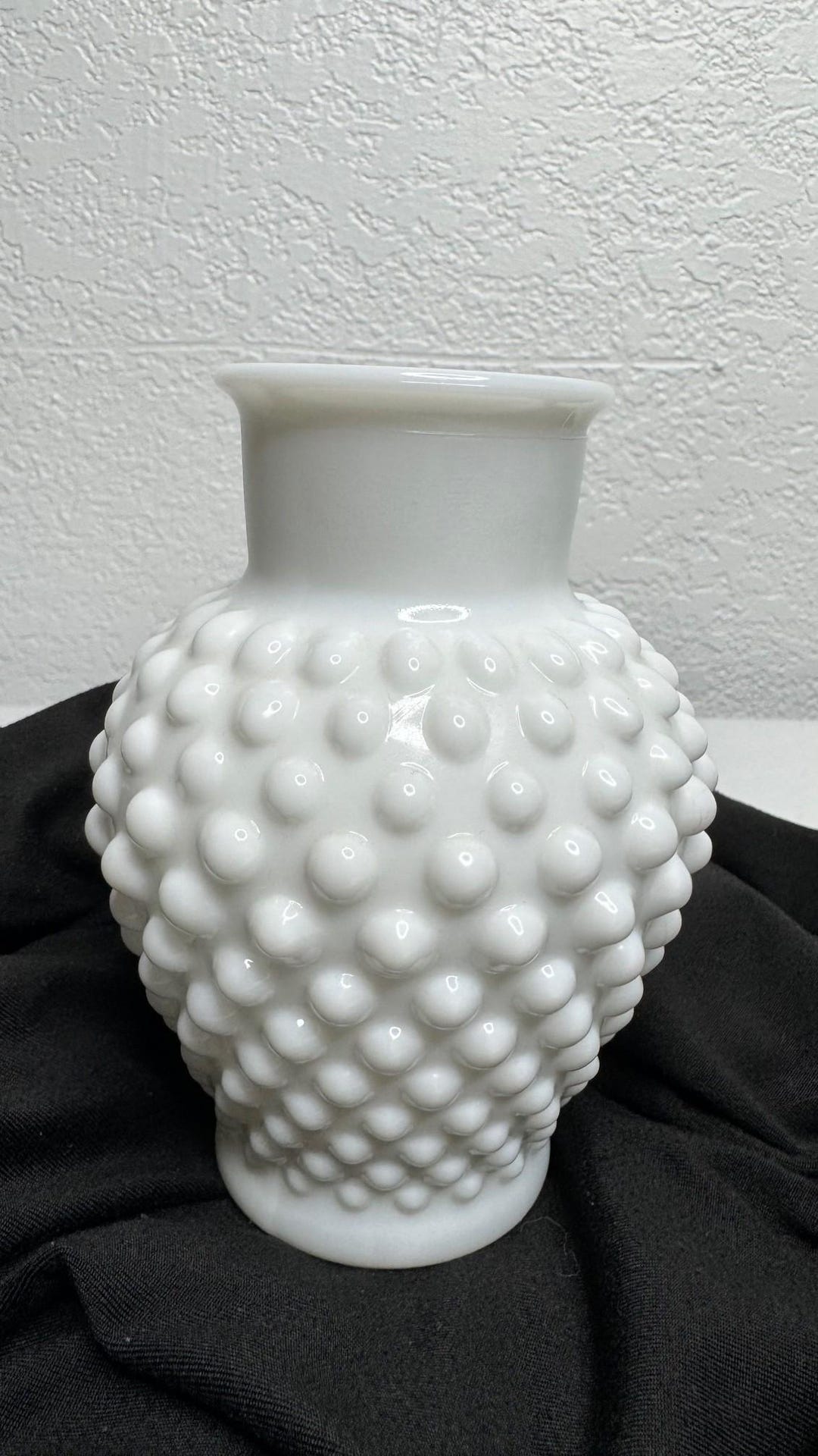 House of Wrisley Hob Nail White Milk Glass Vase for Avon - Etsy