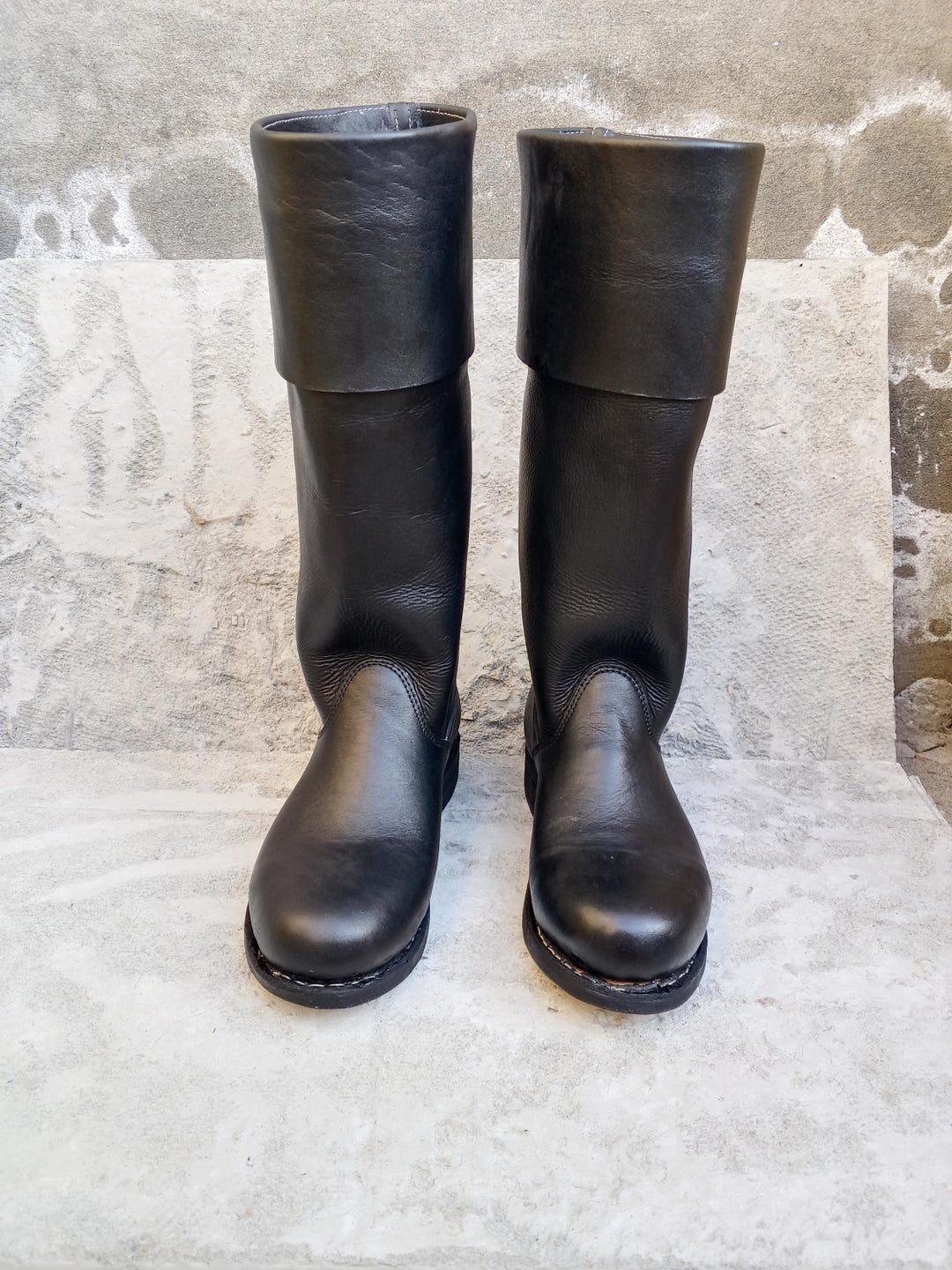 Handmade Leather Riding Boots | Colonial Reenactment Footwear - Etsy