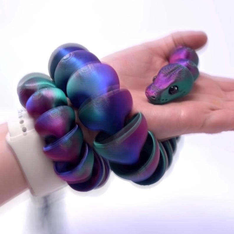 Rainbow Ball Python 3d Print - Etsy