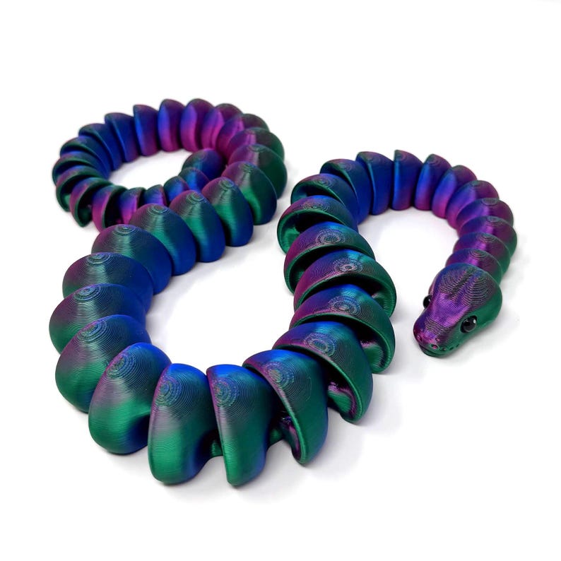 Rainbow Ball Python 3d Print - Etsy