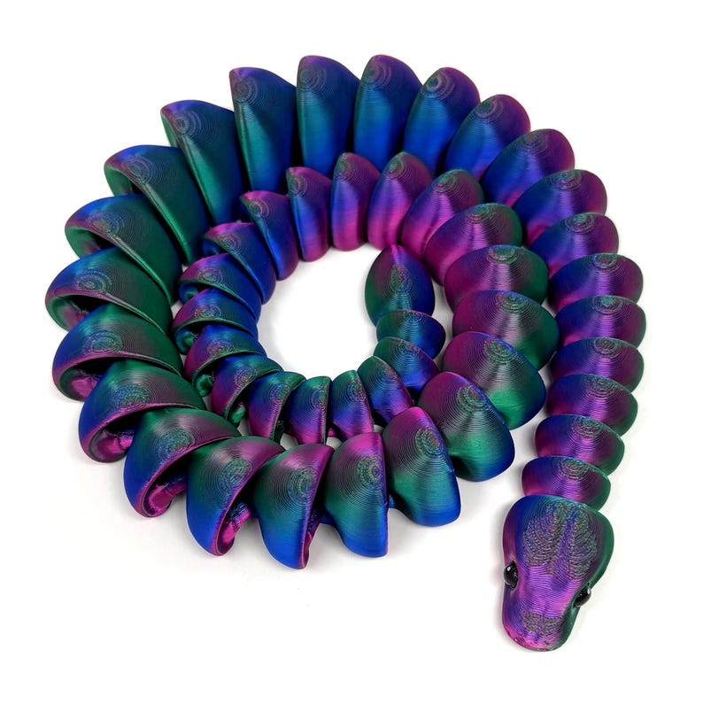 Rainbow Ball Python 3d Print - Etsy