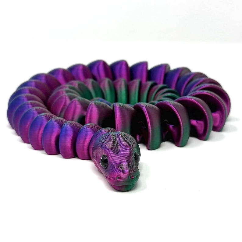 Rainbow Ball Python 3d Print - Etsy