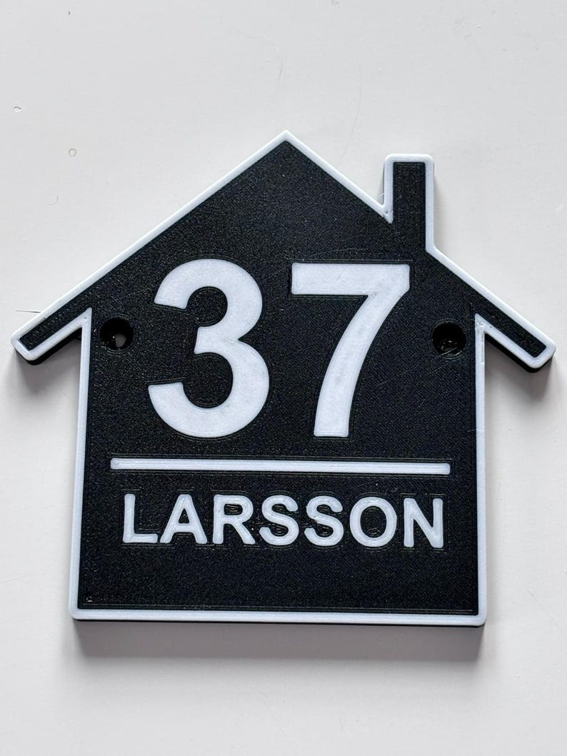 Modern House Numbers Sign, Minimalist Address Plaque, Custom Door ...
