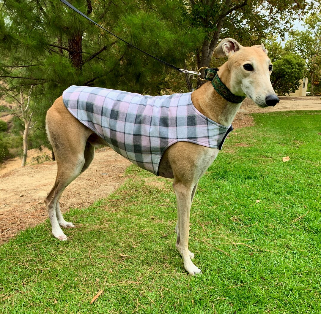 Greyhound Coat | XL Dog Jacket | Dog Coat | Pink, Charcoal Gray ...