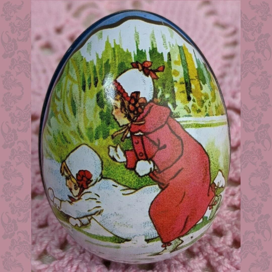 Vintage Ian Logan Design Swiss Made Tin Easter Egg 2.25" Children ...