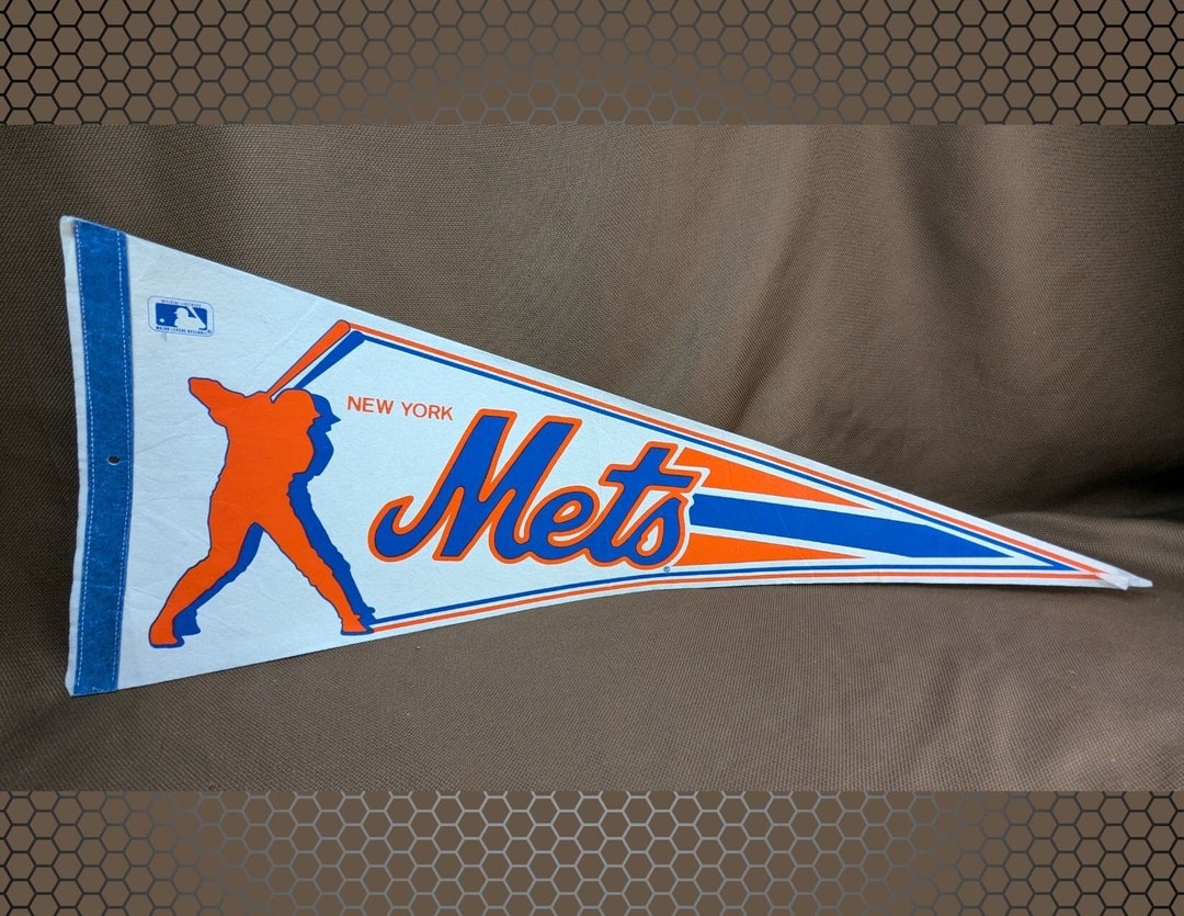 Vintage New York Mets Pennant Banner Major League Baseball Official ...