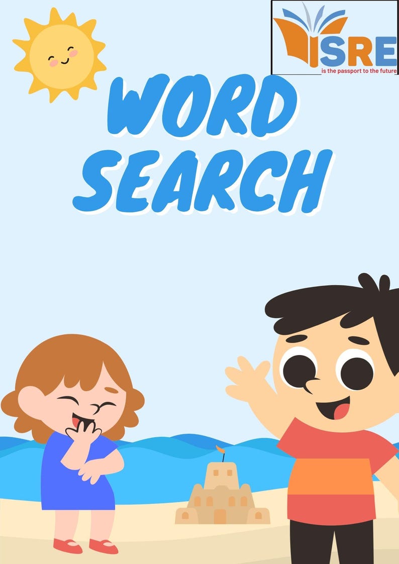 Word Search Printable for Kids | Fun Beach Activity Sheet | Summer ...