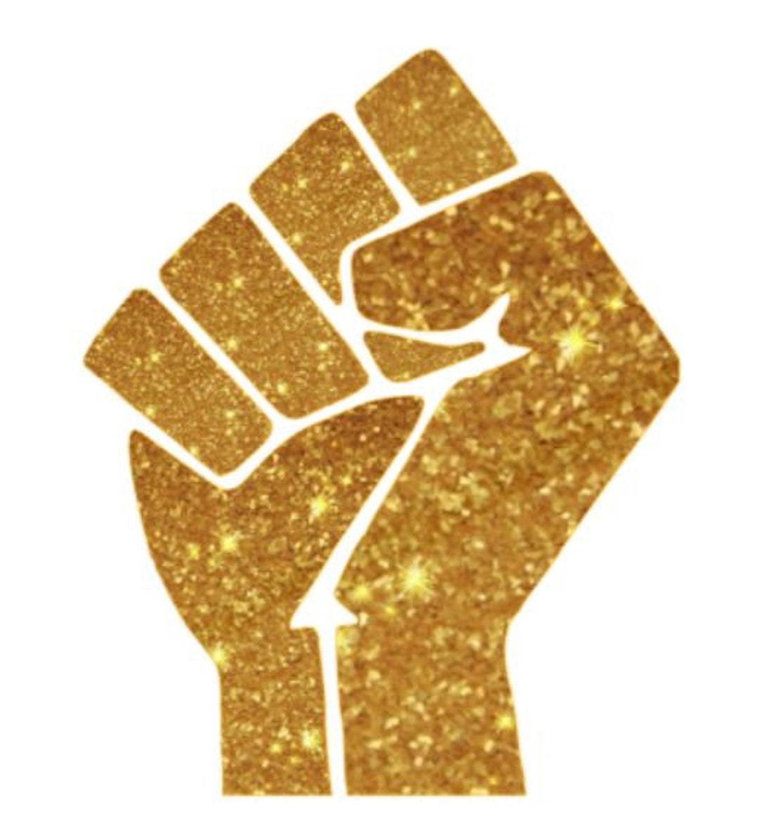 BLM Hand Transfer in Smooth or Glitter HTV Ready to Pressdiy - Etsy