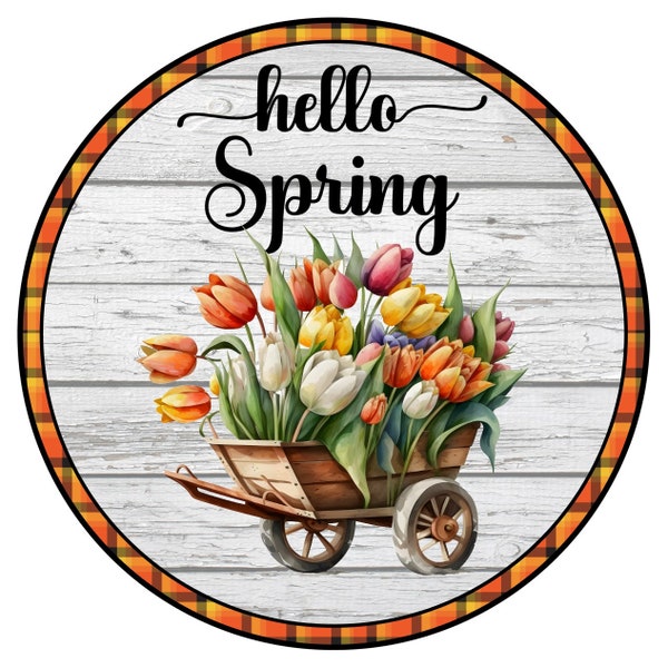 Spring Wreath Sign - Etsy