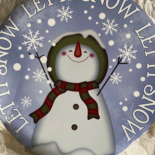 Snowman Sign - Etsy