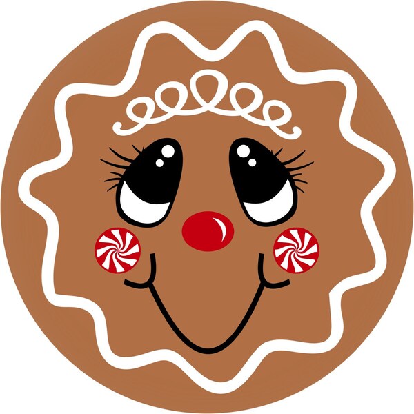 Gingerbread Face - Etsy
