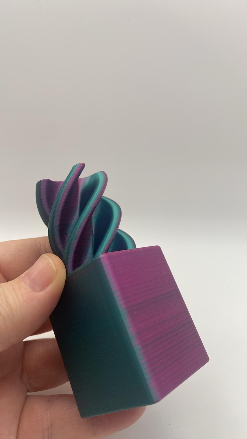 STL Digital File 3d Printing - Self-nesting Spiral Cube - Etsy