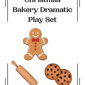 Christmas Bakery Dramatic Play Set - Etsy