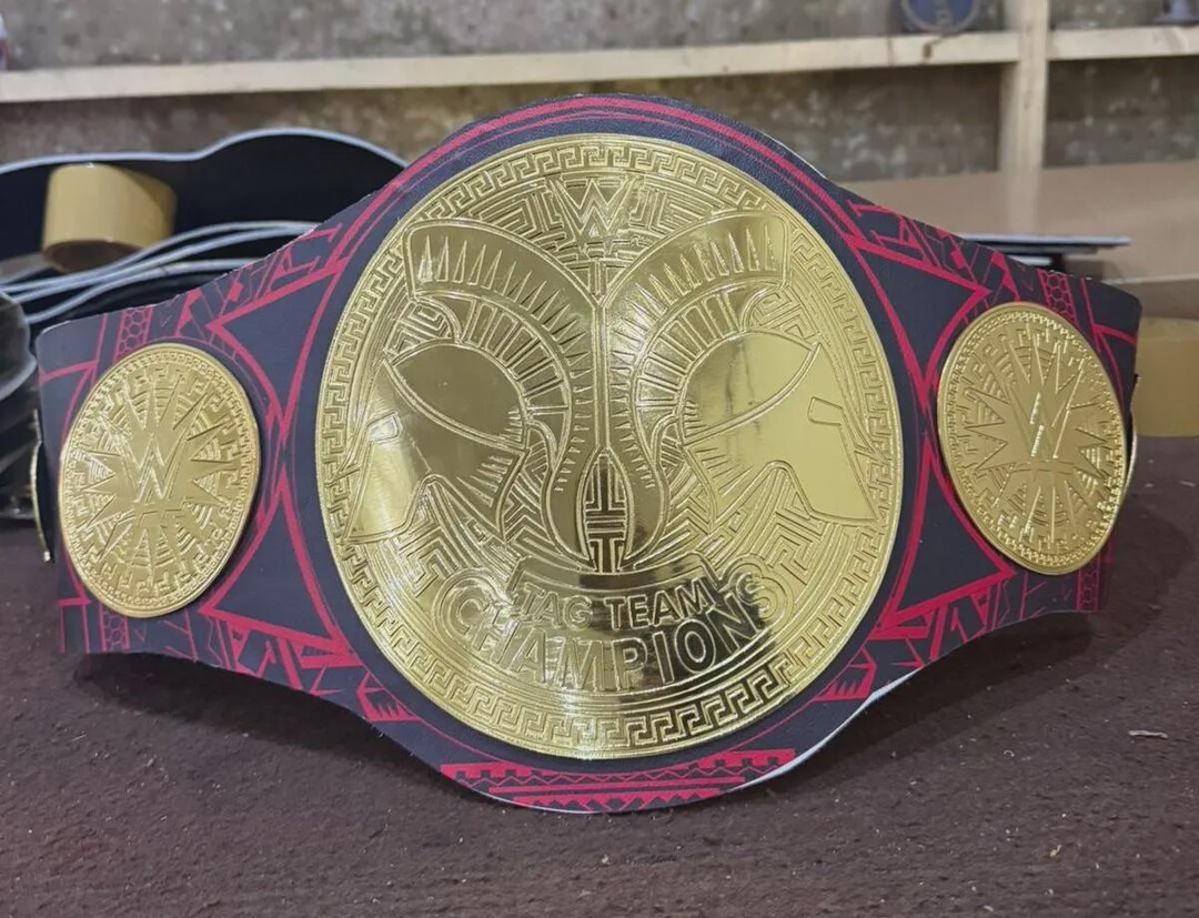 Custom USOS Tag Team Championship Belt |TAGTEAM Handmade Replica Title ...