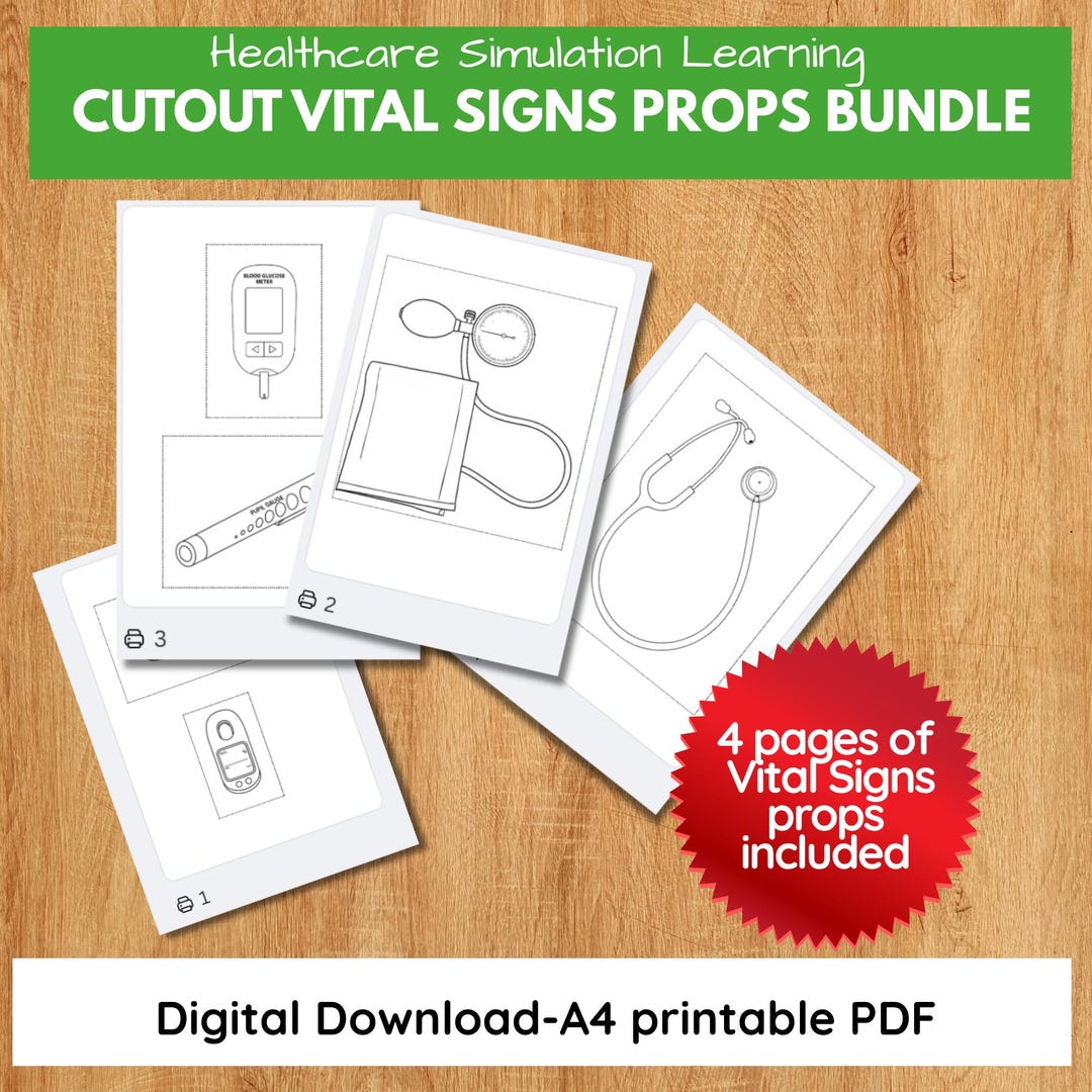 Vital Signs Equipment Cutouts | Digital Product Only | Printable PDF ...