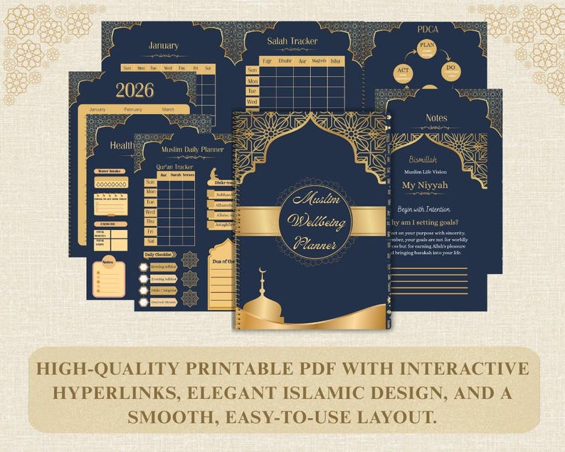 Islamic 2026 Planner | Muslim Productivity Planner | Printable Islamic ...