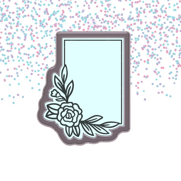 Floral Plaque Cookie Cutter - Etsy