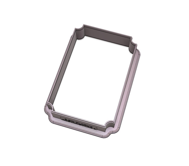 Rectangle Plaque 2 Cookie Cutter Rectangular Plaque Cutter - Etsy