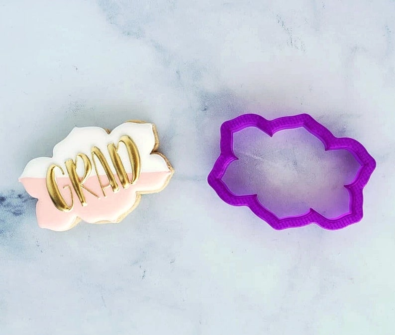 Floral Frame Plaque 1 Cookie Cutter - Etsy